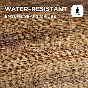 WLIVE Side Table Set of 2, C Shaped End Table for Couch, Sofa and Bed, Large Desktop C Table for Living Room, Bedroom, Brown and Black