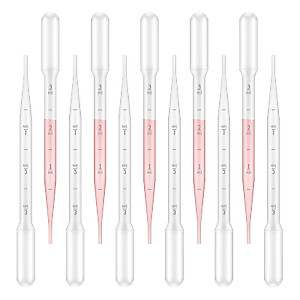 KINGLAKE Plastic Transfer Pipettes 3ML,Essential Oils Pipettes,Graduated,Pack of 100, Makeup Tool