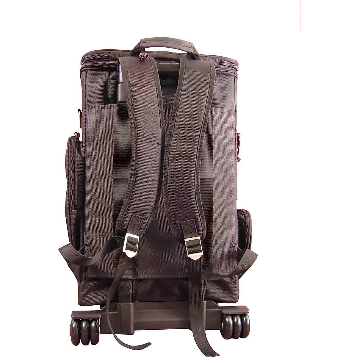 Gator Cases Lightweight Rolling Backpack Case with Pull Handle; Fits 25-Note Micro Controllers and Laptop (GK-LT25W),Black