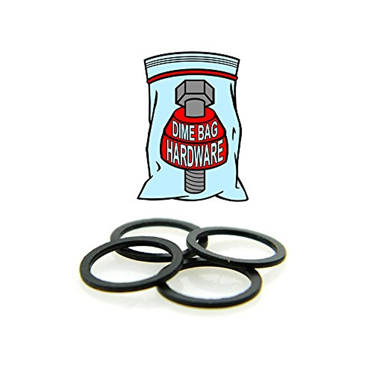 4 Skateboard Truck Axle Washers - Dimebag Speed Rings - Improved Speed and Bearing Performance