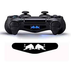 1 PCS Custom Game Light Bar Stickers Decal LED Cover Lightbar Film For PS4 Controller (1Set)