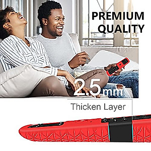 Protective Case Covers for AT&T TV Now DirecTV Receiver Remote Control Voice Remote Control C71KW,for AT&T TV Now DirecTV Remote Battery Back Shockproof Silicone Cover Holder Skin Protector-Red