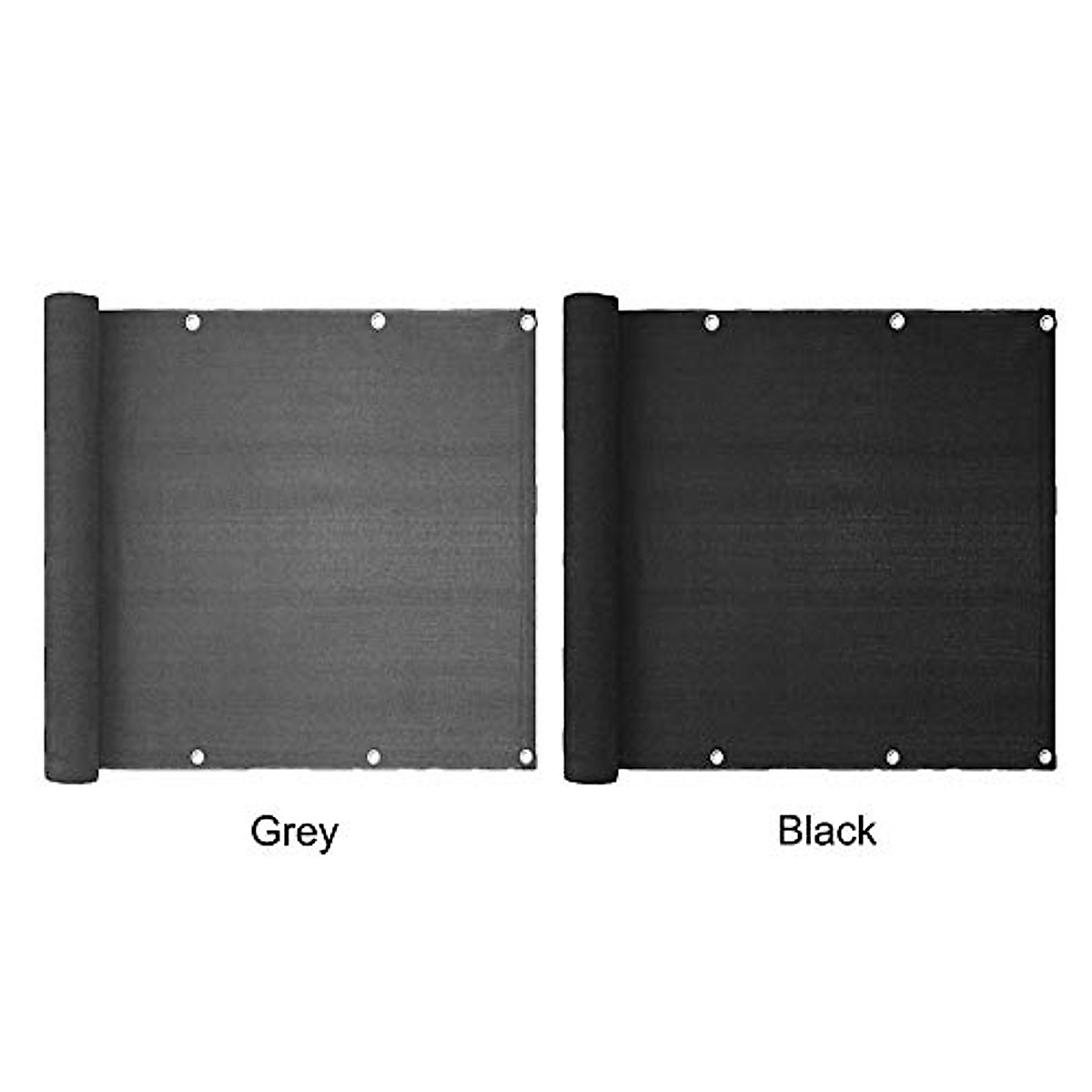 STOYRB Balcony Privacy Screen Cover Privacy Netting Balcony Safety Net with Rope and Cable Ties Balcony Fence Mesh Net for Patio Fence Backyard Porch (Black)