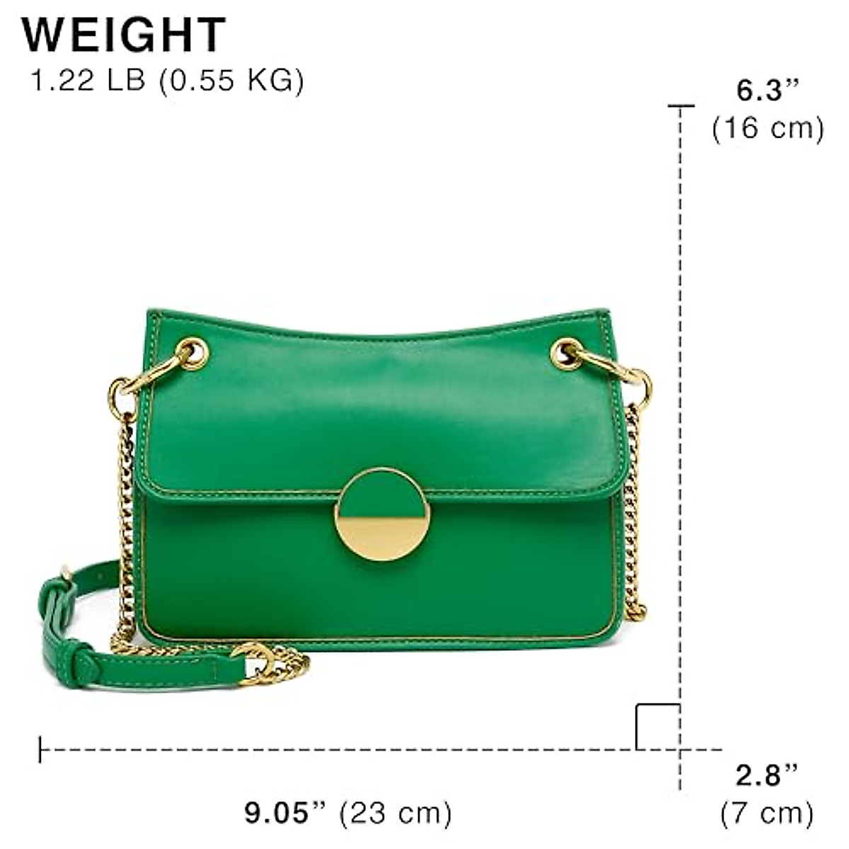 Scarleton Cross Body Bag, Purses and Handbags, Slim Cross Body Purse, Women’s Crossbody Handbags, Travel Bag Small, H2090_13 - Green