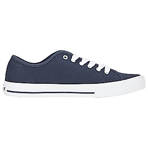 Hurley Mens Caleb Sneakers Casual Canvas Shoes with Top Lace, Navy, 11