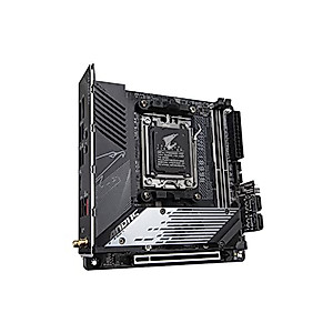 GIGABYTE B650I AORUS Ultra (AM5/ LGA 1718/ AMD/ B650/ Mini-ITX/ 5-Year Warranty/ DDR5/ PCIe 5.0 M.2/ PCIe 5.0/ USB 3.2 Gen2X2 Type-C/Wi-Fi 6E/ Intel 2.5GbE LAN/Q-Flash Plus/EZ-Latch/Motherboard)