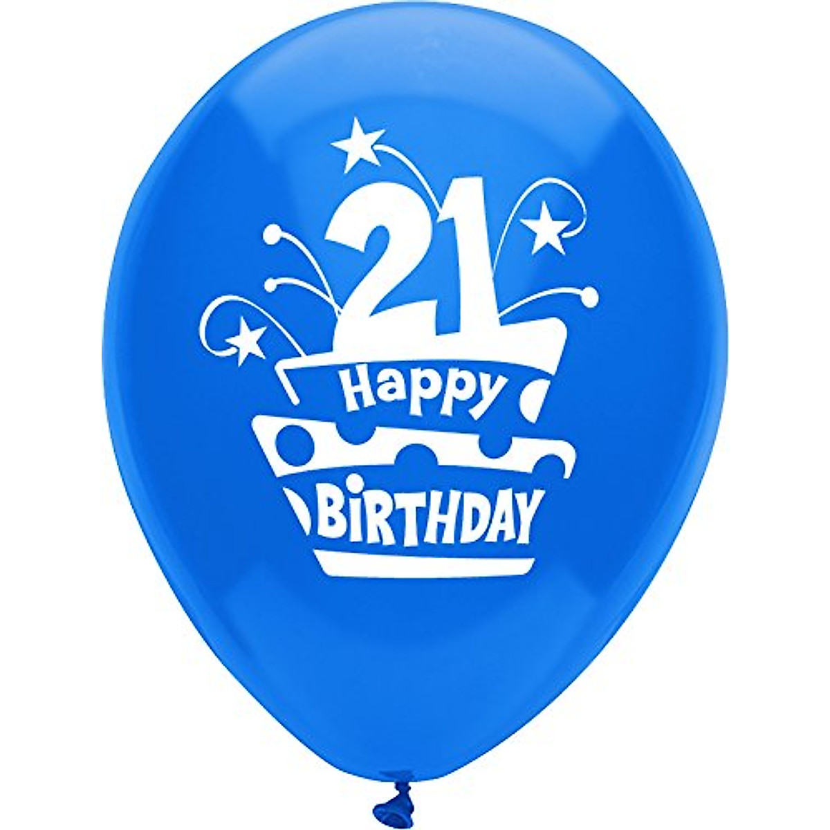 PartyMate Printed Latex Balloons, 8-Count, Colors may vary