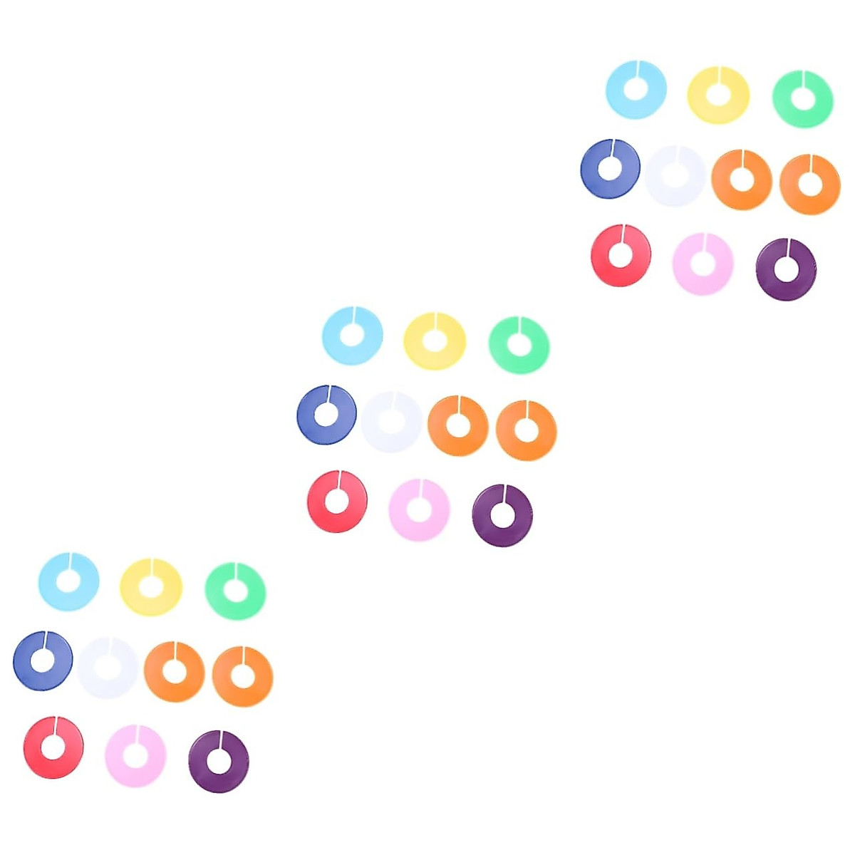 STOBAZA Size Rings for Clothing Racks 30 Pcs Market Size Store Clothing Size Circle Clothes Size Dividers Clothing Size