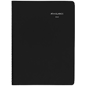 AT-A-GLANCE 2020 Weekly Appointment Book/Planner, DayMinder, 8" x 11", Large, Black (G52000)