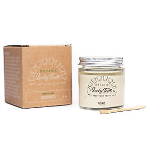 Lucky Teeth Organic Toothpaste-All Natural, Remineralizes and Fortifies Teeth and Gums. (4.5 oz 1 Pack)