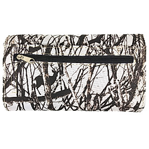 Zelris Camouflage Shine Glow Cross Women Conceal Carry Handbag with Wallet Set (Black)