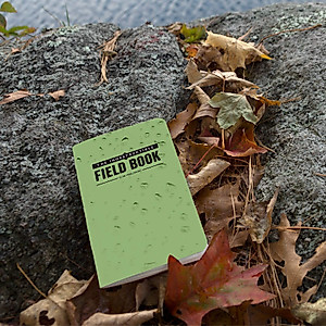 Elan Publishing Company The Indestructible, Waterproof, Tearproof, Weatherproof Field Notebook - 3.5"x5.5" - Green - Lined Memo Book - Pack of 4