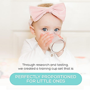 grabease Straw Cup for Baby Feeding Sippy Cups Toddler Sippy Cups, BPA-Free & Phthalate-Free for Baby & Toddler, 4-oz, Teal