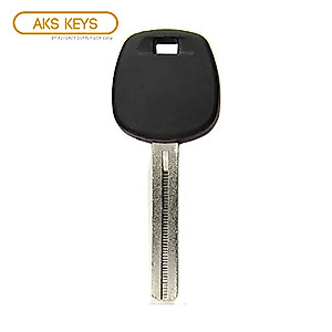 AKS Keys New Uncut Blank Chipped Transponder Key Compatible with Kia 4D60 Chip KK7-PT
