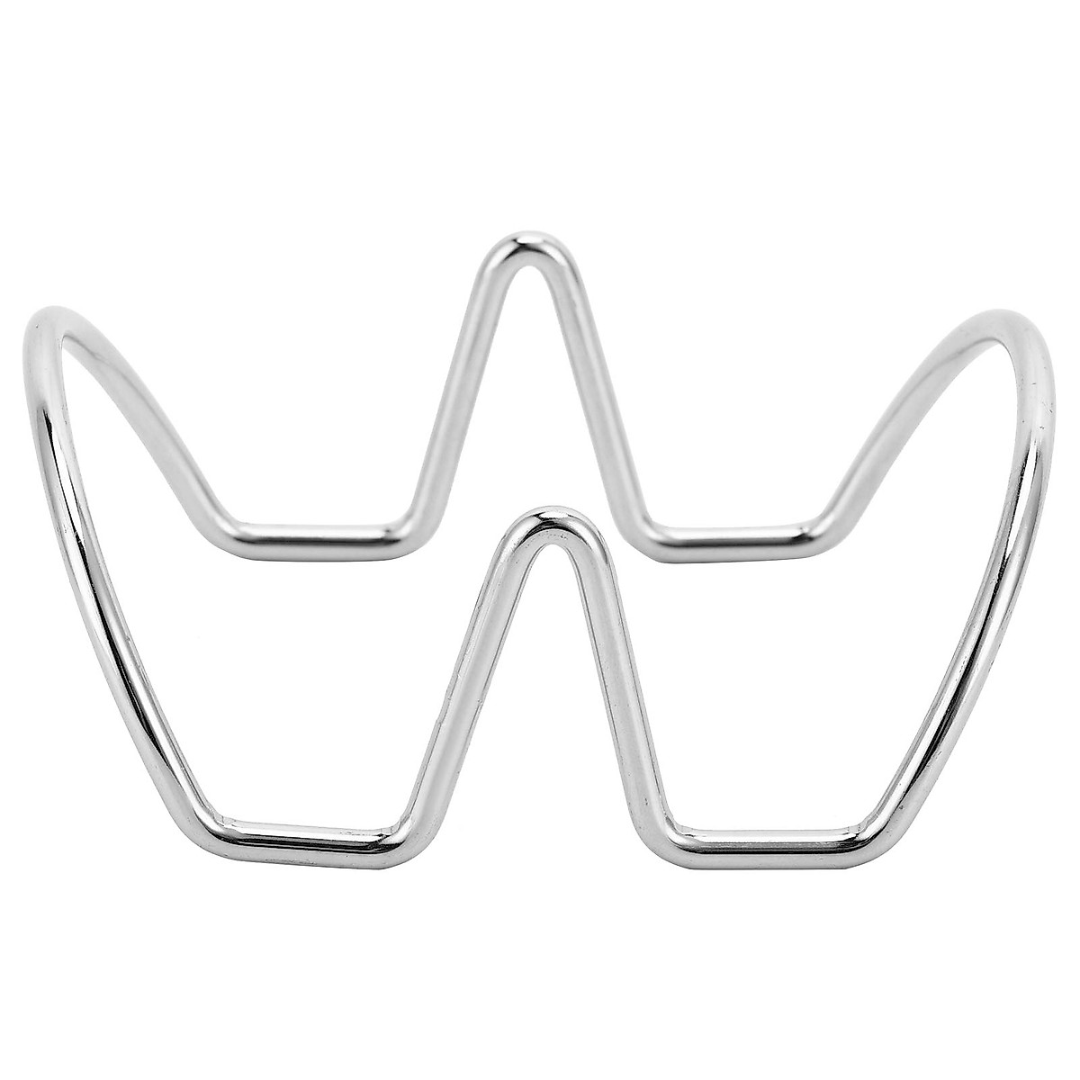Cyrank Taco Holder Stand, Stainless Steel Taco Holders for the Individual Serving Taco Shell Holder Stand Taco Tray Plates(M)