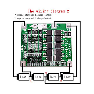 HiLetgo 14.8V 4S 30A 18650 Li-ion Lithium Battery BMS PCB Integrated Circuits Protection Board Cell Balance