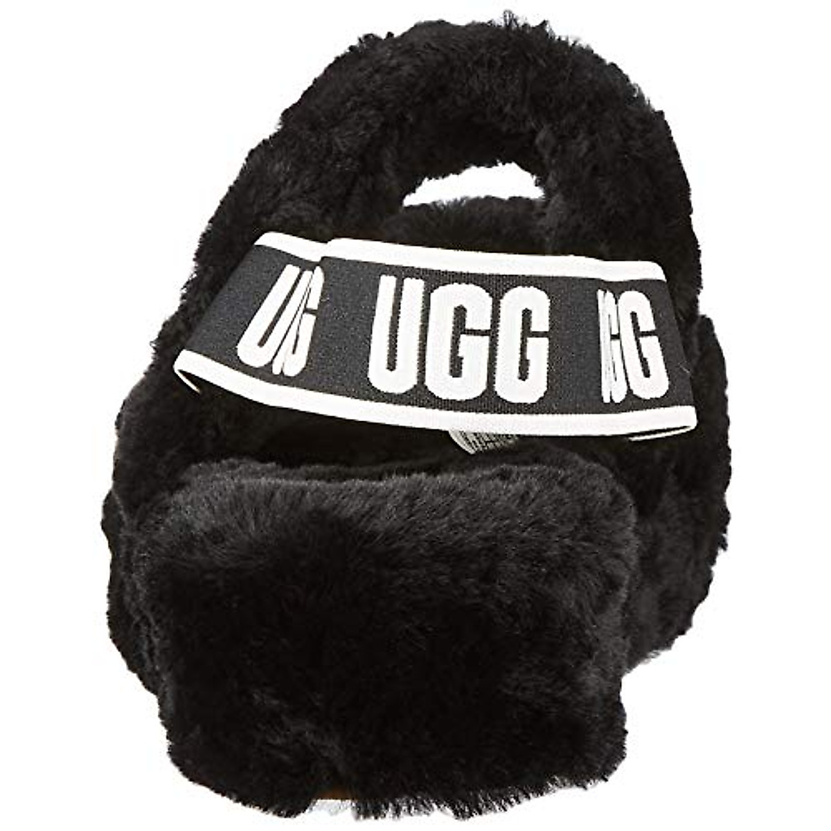 UGG Women's Oh Yeah Slipper, Black, 10
