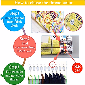 Landscape Beach Stamped Cross Stitch Kits - Colorful 11CT Printed Easy Pattern Needlepoint Kits Embroidery Crafts for Adults Beginners Gift 12x16 Inch