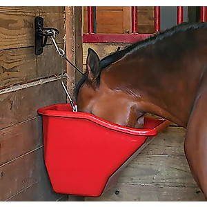 ZRruowin Water Bucket Hook for Horses Metal Bucket Hangers for Horse Stalls Wall Mount Bucket Holder for Grain Feed Stable Farmhouse Supplie (Black)