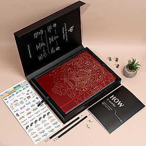 Legend Planner PRO Premium – Large Undated Weekly, Monthly & Budget Planner with Habit Tracker – Life Organizer for Time & Task Management, Goal Setting & Productivity – A4 size (Wine Red)