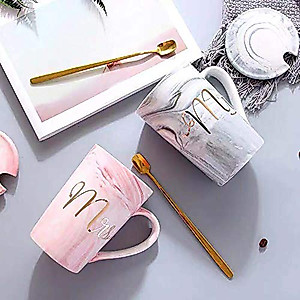 Yesland 13.5 Oz Mr and Mrs Coffee Mugs, Wedding Gifts for Couple/Bride and Groom, Ceramic Marble Cups for Bridal Shower Engagement Wedding, Married Couples Anniversary