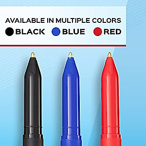 Paper Mate Write Bros Ballpoint Pens, Medium Point (1.0mm), Blue, 12 Count (3311131)
