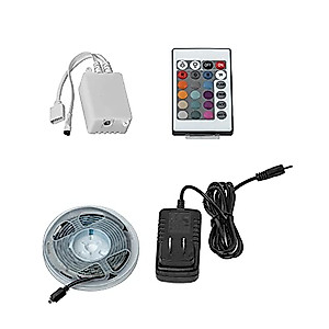 Binrrio Modern TV Stand with 16 Colors LED Light for TV up to 70 Inches, High Glossy TV Cabinet Media Storage Entertainment Center Console Table with Drawer and Shelves for Living Room Bedroom