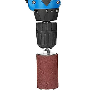 Drill Press Sanding Drum Kit, 20pcs Rubber Sanding Drum Set for Drill Presses and Power Drills, Drum Sander Attachment with Spindle Sander Sleeves and Tool Carrying Case, 1/2, 3/4, 1, 1-1/2 Inch