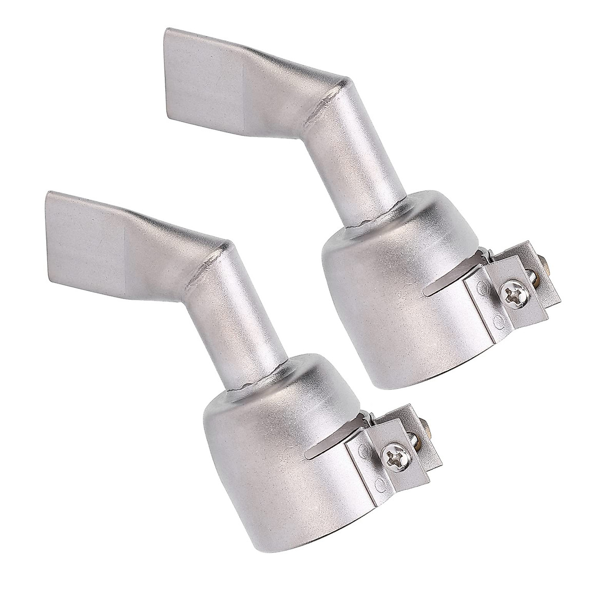 GOTOTOP Pack of 2 Welding Gun Nozzle Flat 120 Degree Heat Gun Welding Nozzle Stainless Steel for Most Brand Plastic Welder Gun