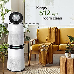 LG PuriCare 360-Degree Air Purifier with SmartThinQ Wi-Fi and Voice Control, AS560DWR0