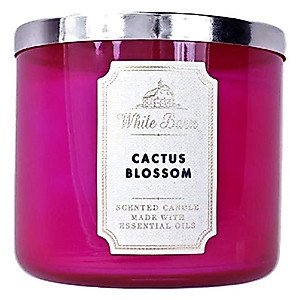 White Barn Bath and Body Works 3 Wick Scented Candle Cactus Blossom 14.5 Ounce