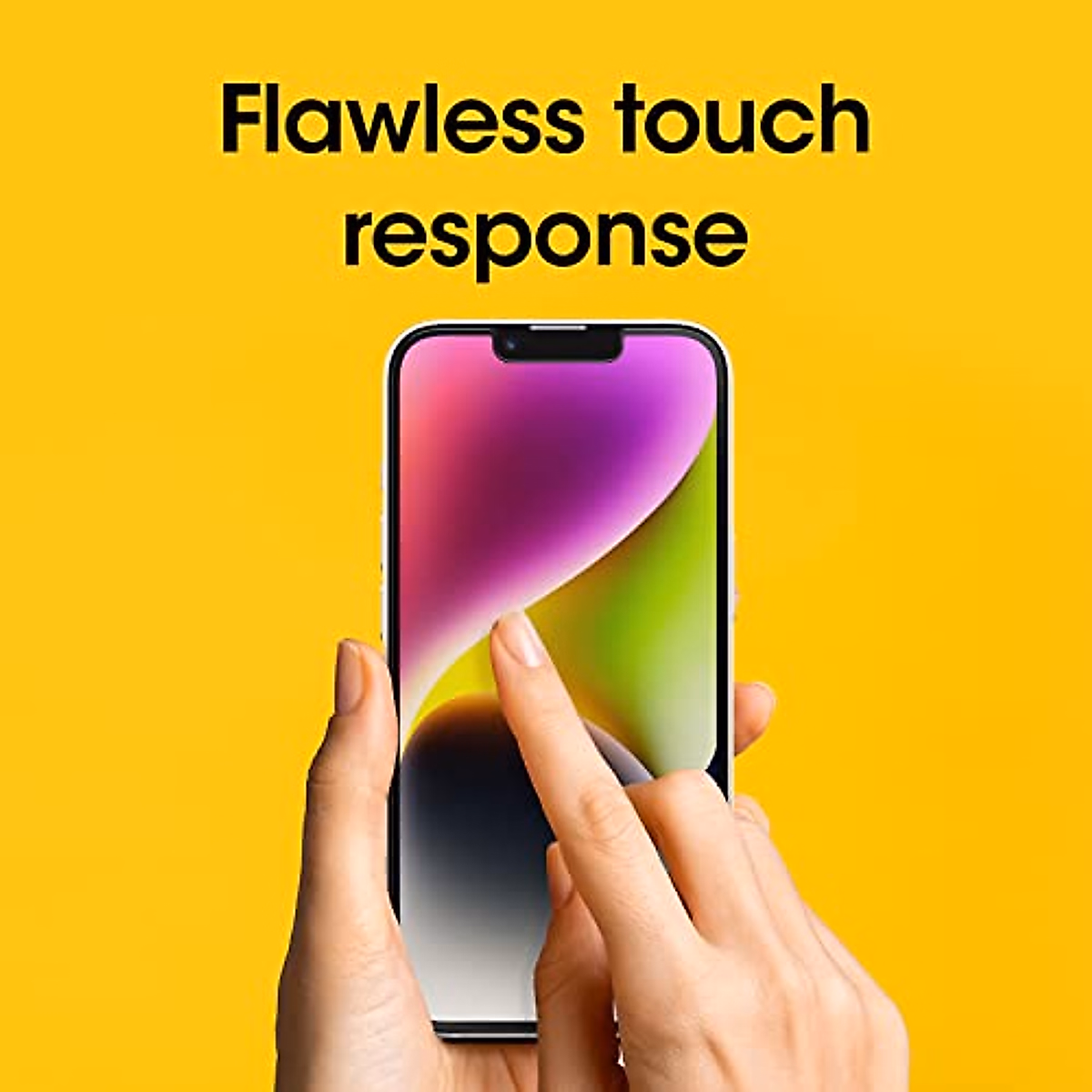 OtterBox ALPHA GLASS SERIES ANTIMICROBIAL Screen Protector for iPhone 14, iPhone 13 & iPhone 13 Pro