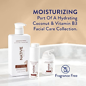 Native Moisturizing Facial Lotion, Coconut & Vitamin B3 Facial Moisturizer, Face Lotion, SPF 30 Facial Moisturizer, 1.7 fl oz