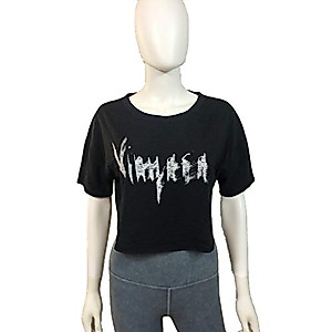 LIGHTEST Cropped TEE with Expression - Black (8)