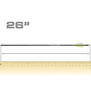 Carbon Express G0326 Thunder Express Arrow, 26-Inch, Youth,Black