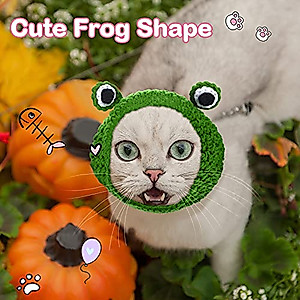 3 Pieces Cat Hat Cat Costume Adjustable Pet Headwear Cat Bunny Hat with Rabbit Ears Kitten Hat Dog Cosplay Cap for Kitten Halloween Party Birthday Theme Party Photo Prop (Basic Style)