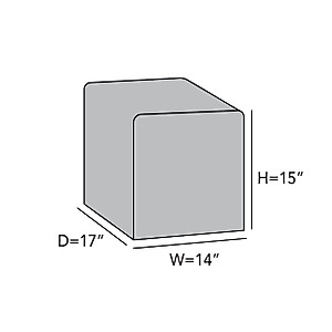 Covermates Keepsakes - Rectangular Appliance Cover - Dust Protection - Stain Resistant - Washable - Appliance Cover-Cream