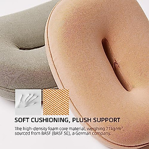 backrobo Lumbar Pillow for Office Chair - Multi-Functional Nap Pillow - Supports Lower Back, Neck, and Head for Complete Relaxation,Ideal for Office, Home, and Traveling (Pink)