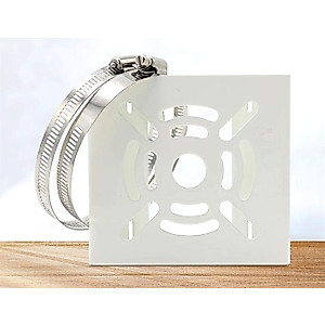 BeElion 2-Set Universal Vertical Pole Mount Adapter with 4 Loops(Φ100mm), Wall Mounting Bracket for CCTV Security Camera PTZ Dome Vertical Pole Mounting Bracket