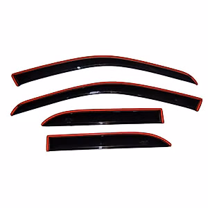 Auto Ventshade [AVS] In-Channel Ventvisor / Rain Guards | Smoke Color, 4 pc | 194428 | Fits 2002 - 2007 Jeep Liberty