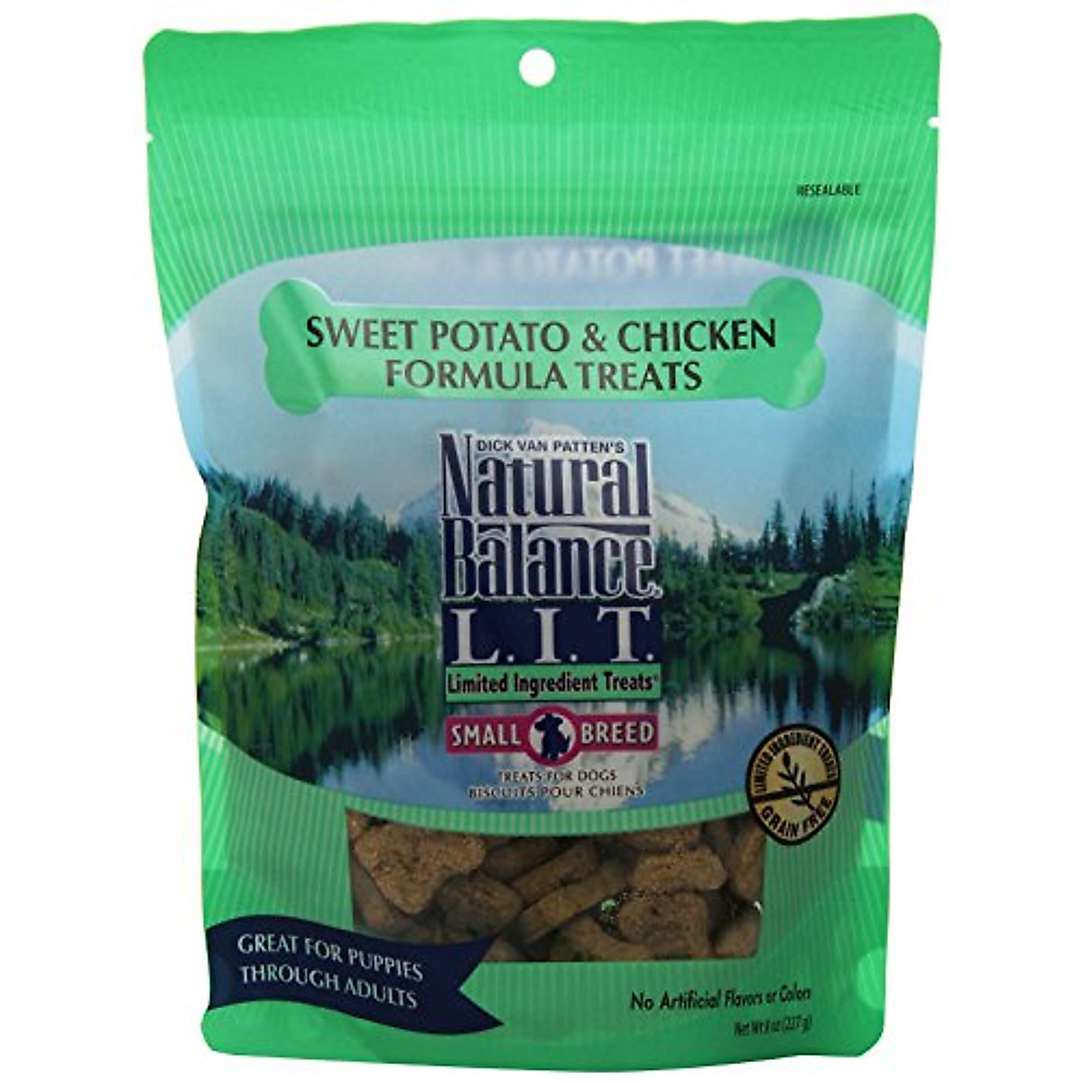 Natural Balance 236530 12-Pack Lit Chicken And Sweet Potato Treat For Pets, 8-Ounce