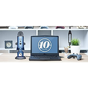 Blue Yeti USB Microphone for PC & Mac, Gaming, Podcast and Streaming Microphone, 10 Year Anniversary Edition with Custom Finish & Multiple Pickup Patterns