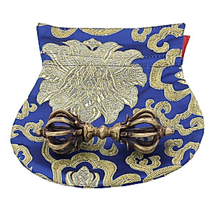 Tibetan Buddhist Brass (Vajra) Thunderbolt Nine Spokes Dorjee/Dorji (3.5 Inches)