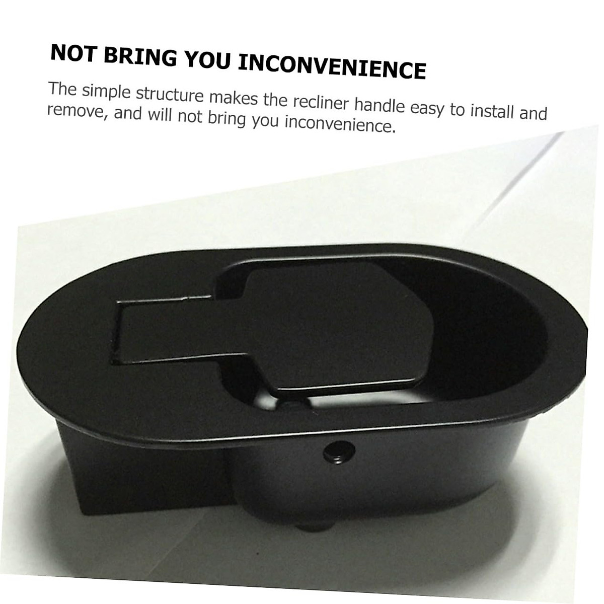 CIYODO 2pcs Versatilen Chair Pull Handle Metal Handle Part Black Lounge Chair Black Recliner Metal Legs for Furniture Recliner Pull Handle Replacement Aluminum Alloy