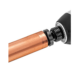 QWORK HVAC Repair Kit Air Conditioner Copper Pipe Expander Expansion Tool Manual Copper Tube Expander Drill Bit Soft Copper Pipe Tool Drill Bit Contains 1/4'', 3/8'', 1/2'', 5/8'', 3/4", 7/8" Bit