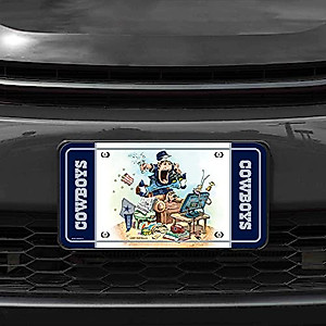 Rico Industries NFL Football Dallas Cowboys Gary Patterson The Fan Metal Tag, 12" x 6"