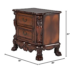 ACME Dresden Nightstand - 12143 - Cherry Oak