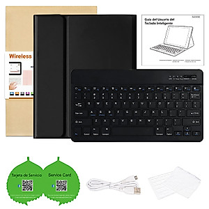 besky Keyboard Case for iPad Pro 12.9 inch (5th, 6th Generation) & New Air 13 inch M2 (Only Applies to 3 iPads Model) - Wireless Detachable Keyboard- Pencil Holder, with Auto Sleep/Wake Function
