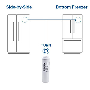 Water Filter Compatible with Kenmore 9084 9006 46-9006 Filter 4 Water Filter Replacement, 2-Pack