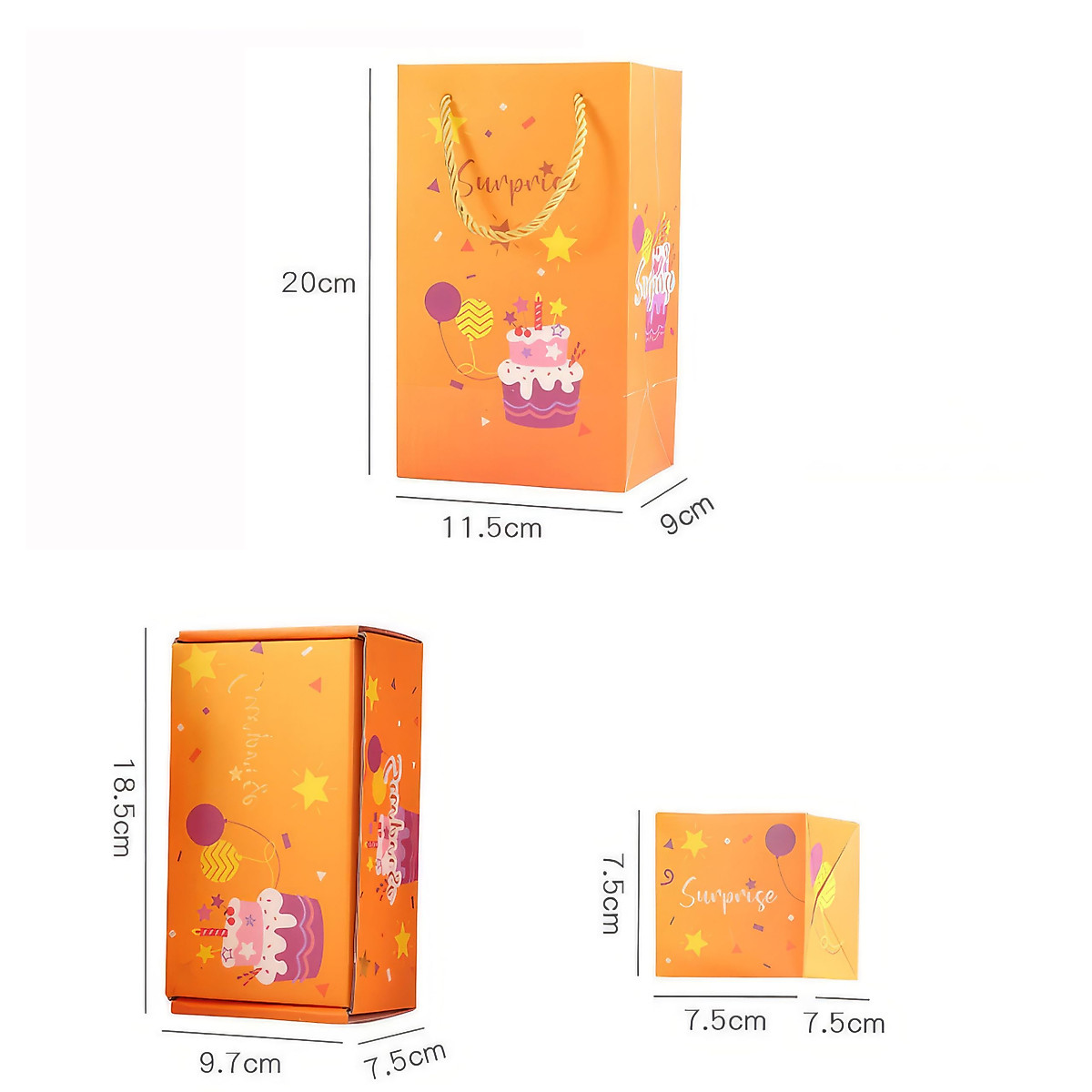 CASINIS Surprise Gift Box Pop Up Boxes Pop Out Explosion Gift Box Creativity Folding Bouncing Red Envelope Gift Box for Birthday Anniversary Valentine Proposal (Happy birthday)